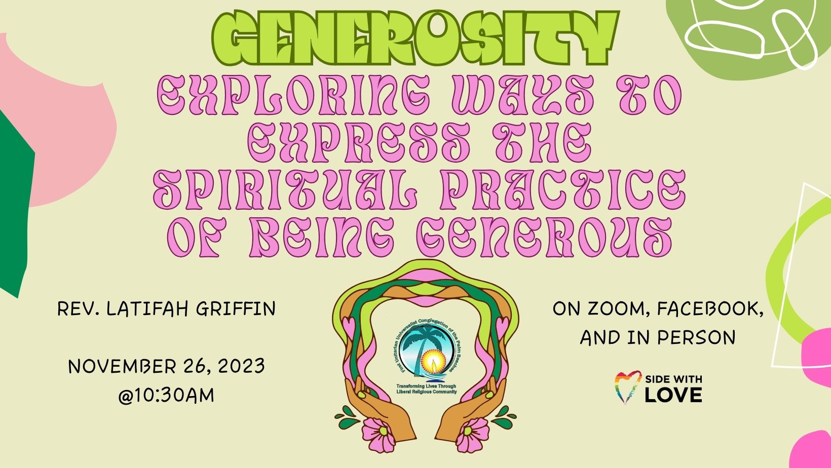Generosity: Exploring Ways to Express the Spiritual Practice of Being ...